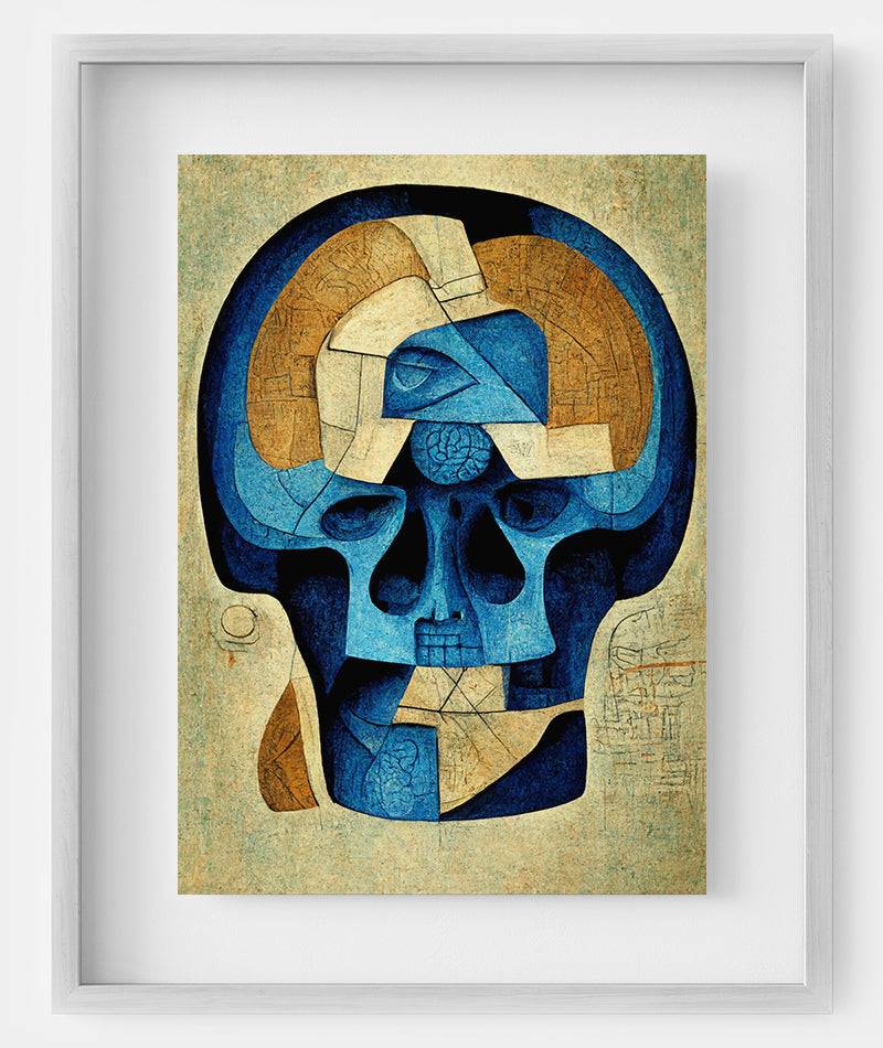 Brain CT scan Picasso art