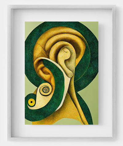Cochlea anatomy Picasso art