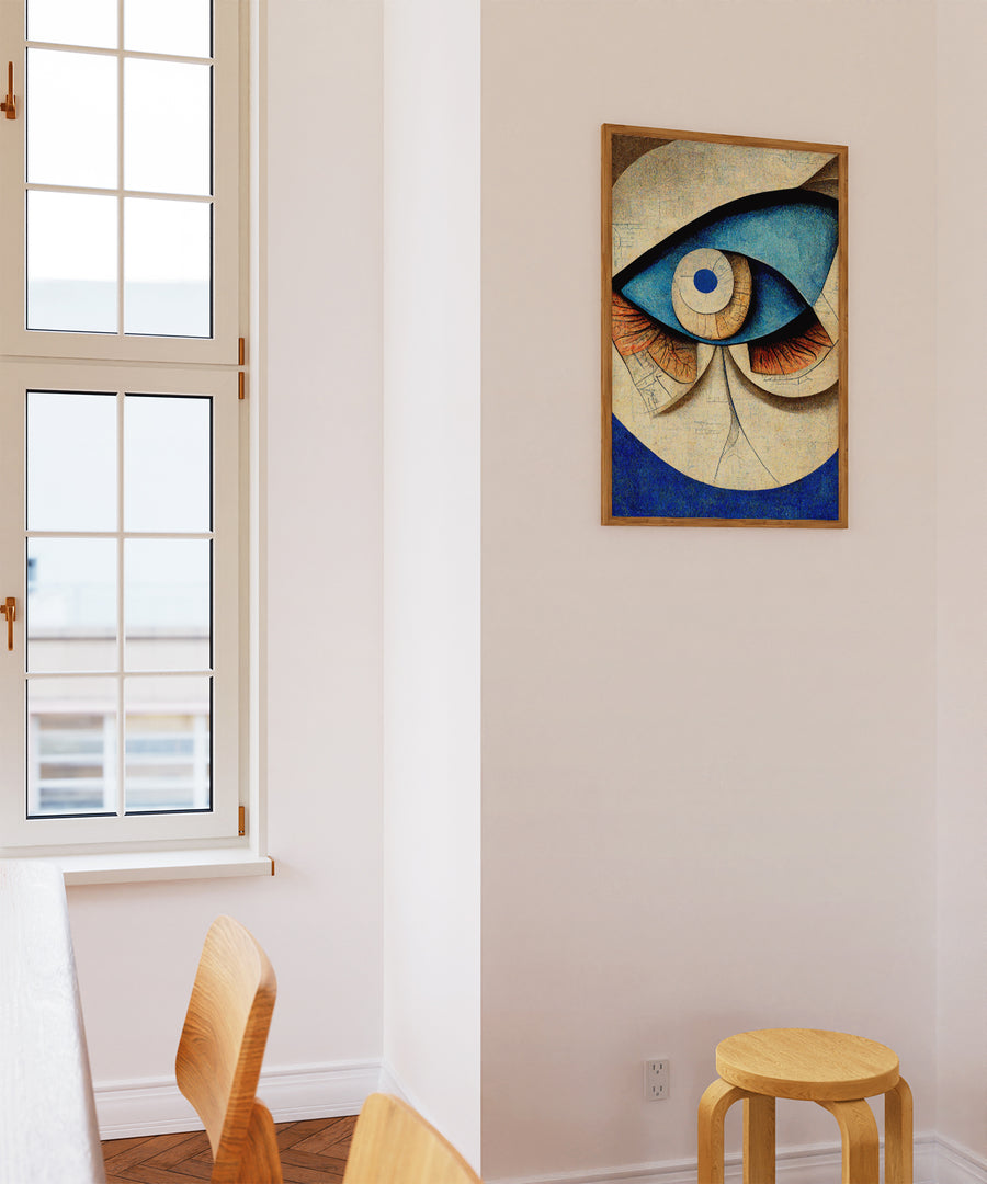 Eye Anatomy art cubism style