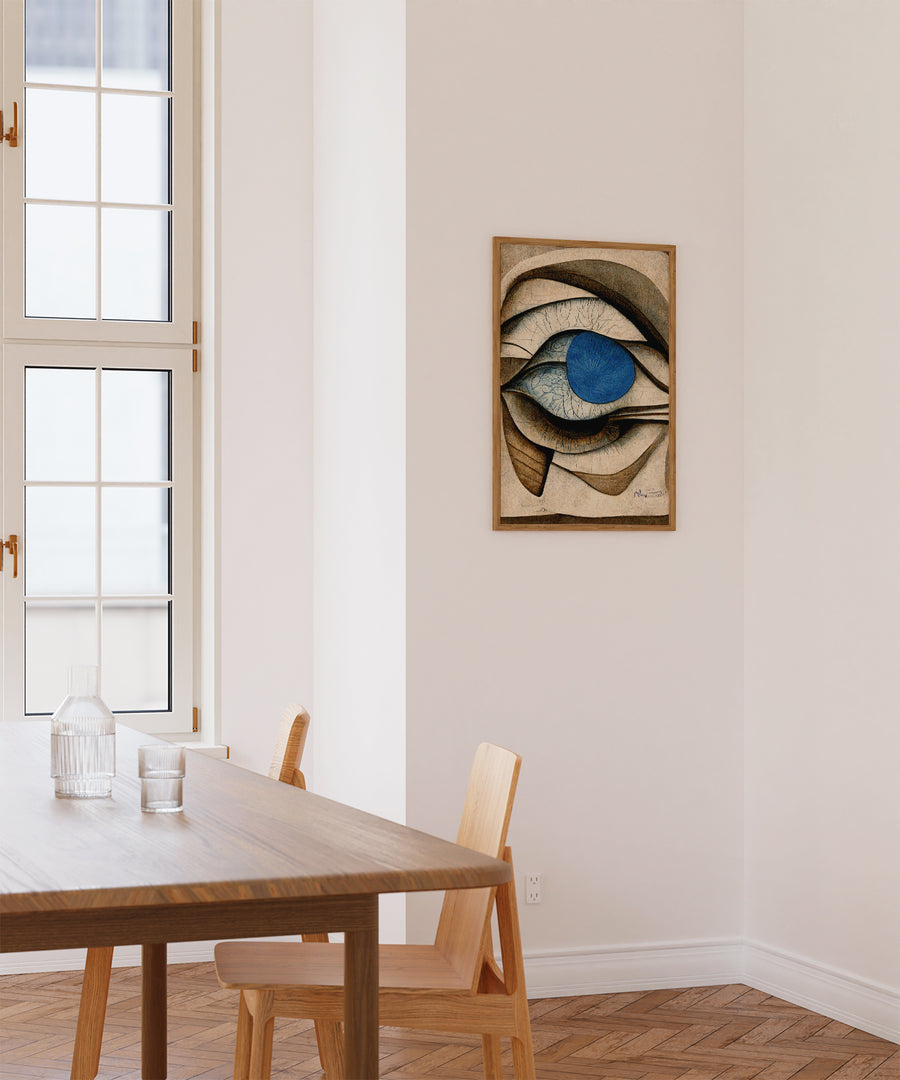 Eye anatomy cubism art