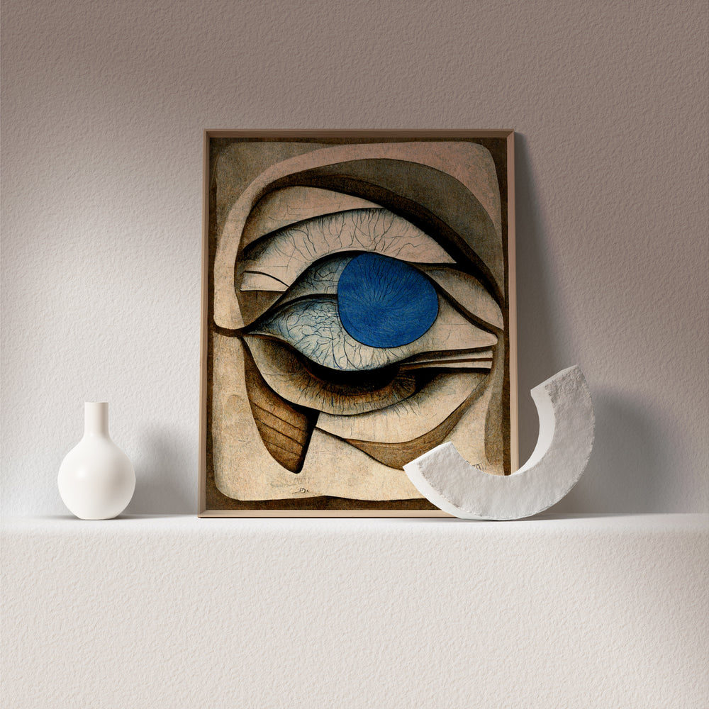 Eye anatomy cubism art