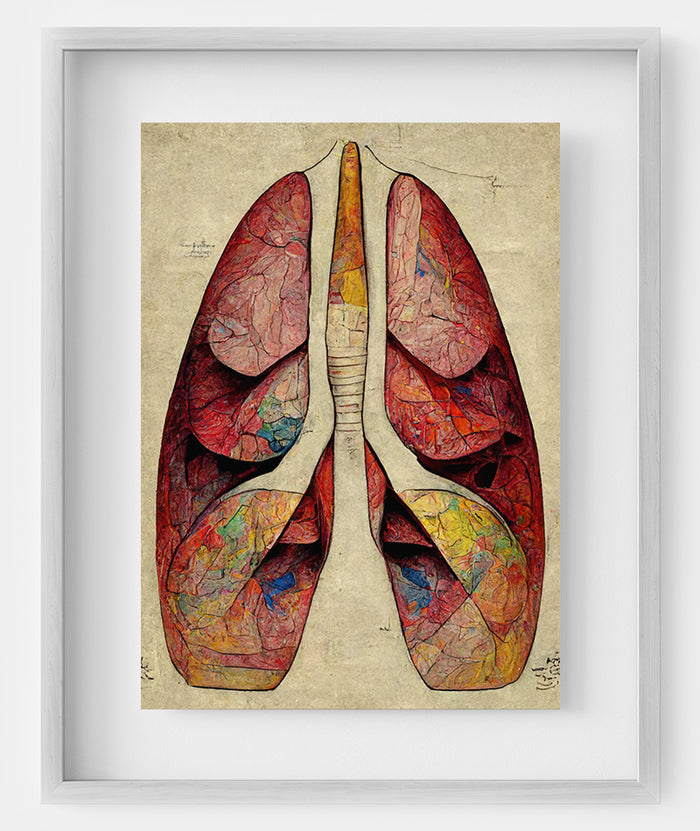 Lungs anatomy cubsim style art