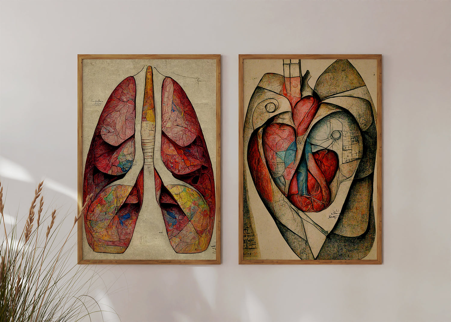 Heart antomy Picasso art
