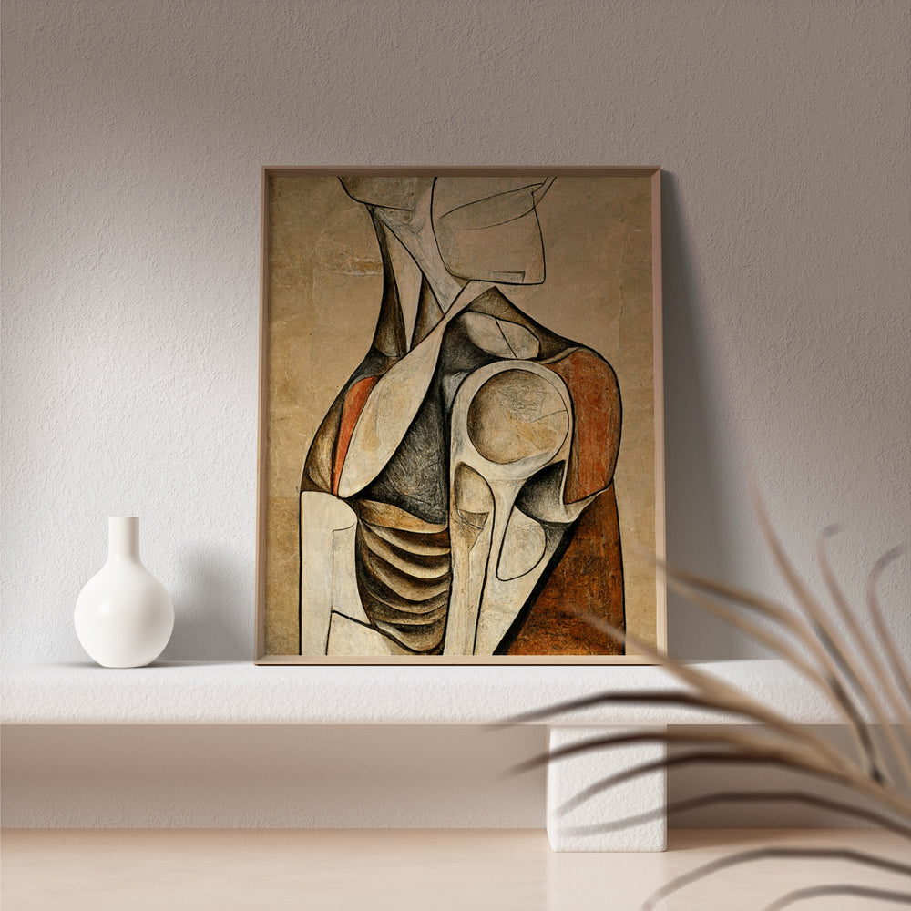 Elevate Your Space with Orthopedic Shoulder Anatomy Art: Cubism-style ...