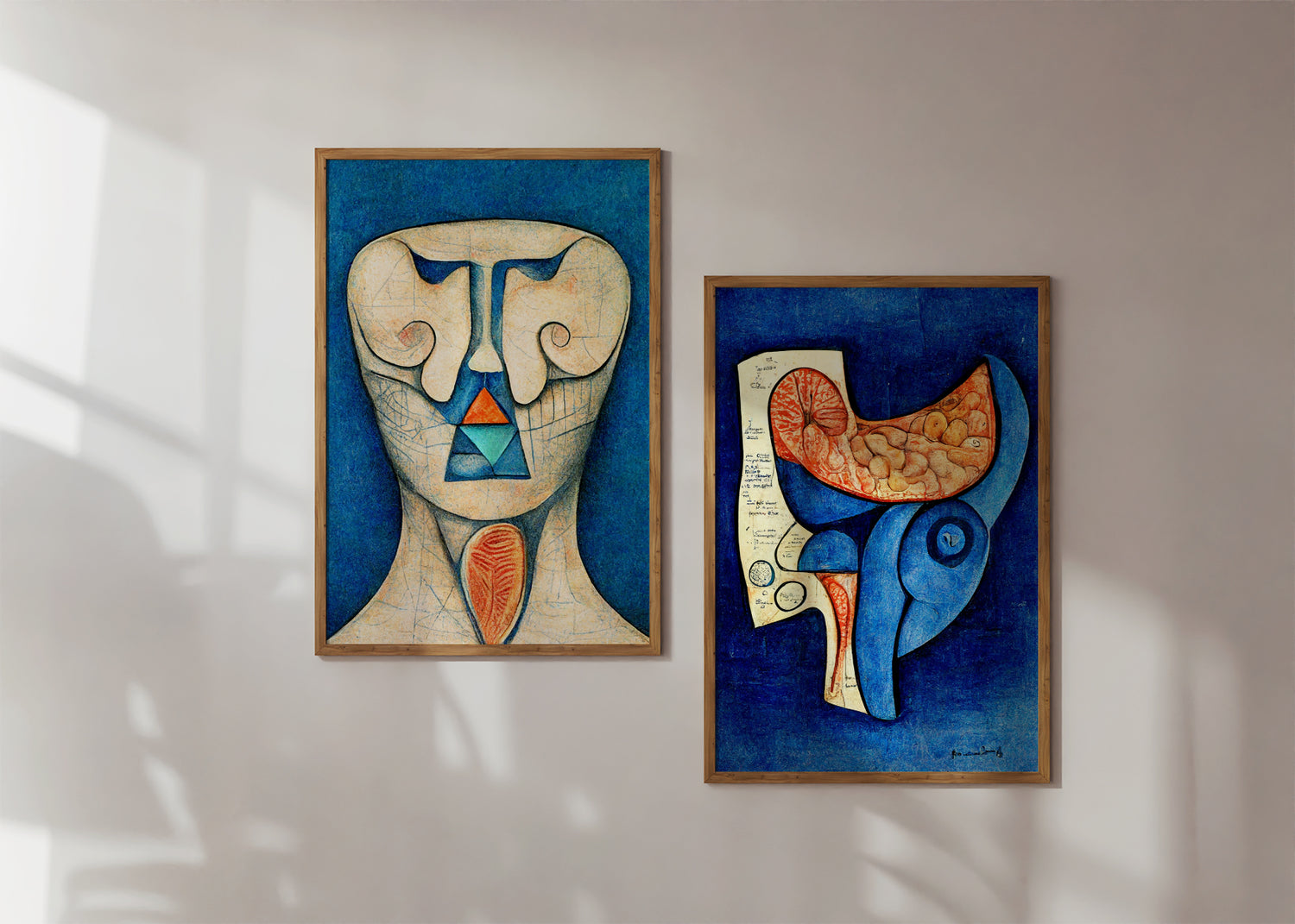 Pancreas anatomy cubism style