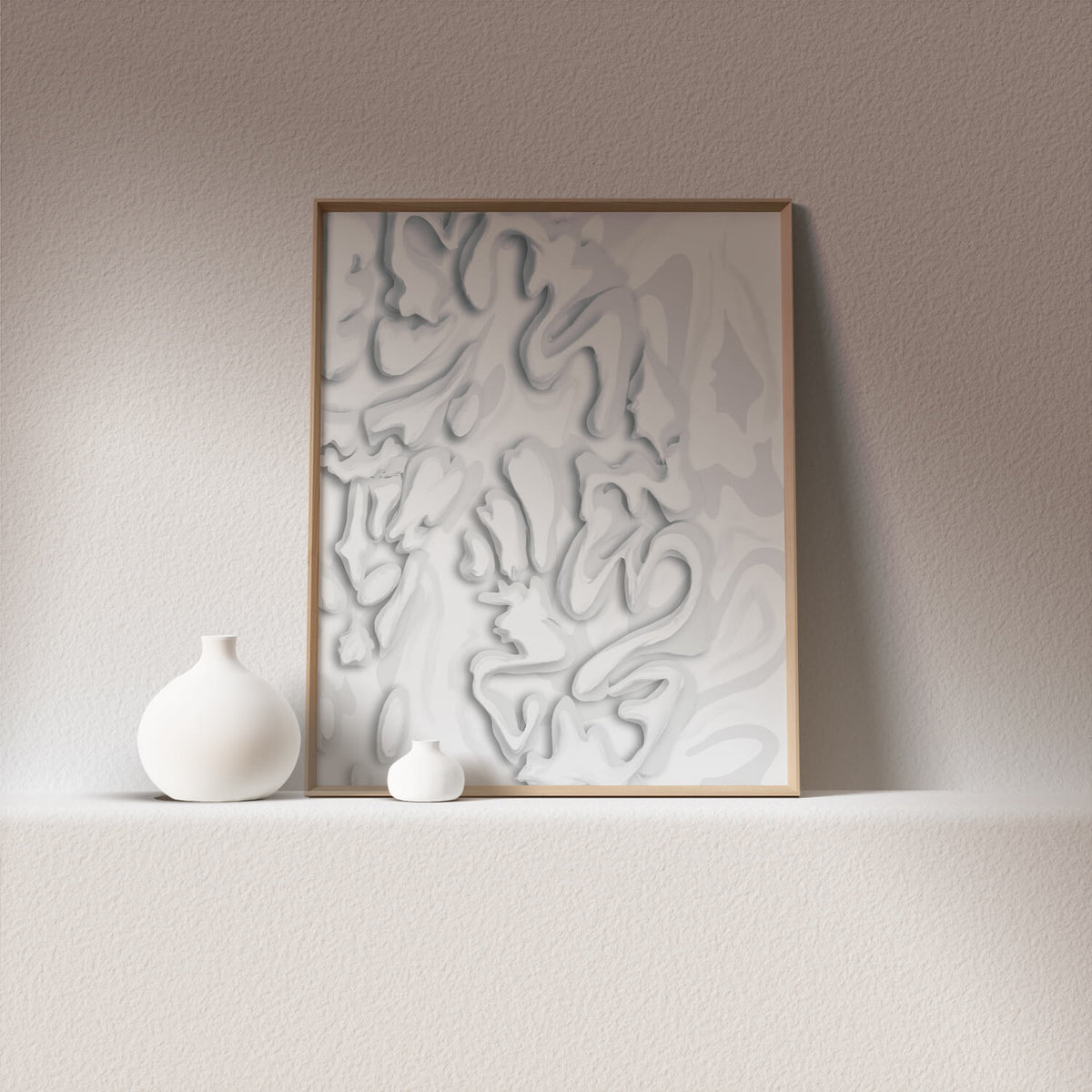 Horizontal brain cut art- neurology art