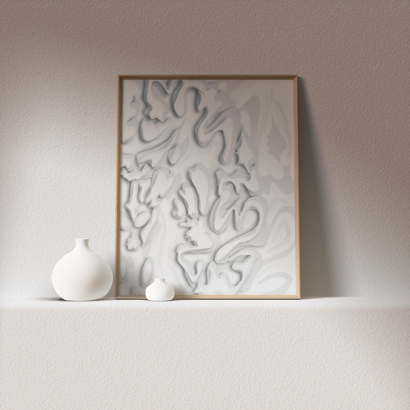 Horizontal brain cut art- neurology art