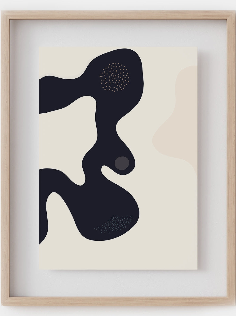 Black colon minimalist art