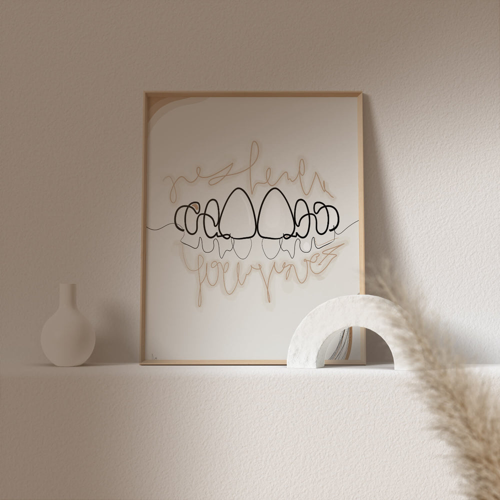 teeth line art-dental anatomy art