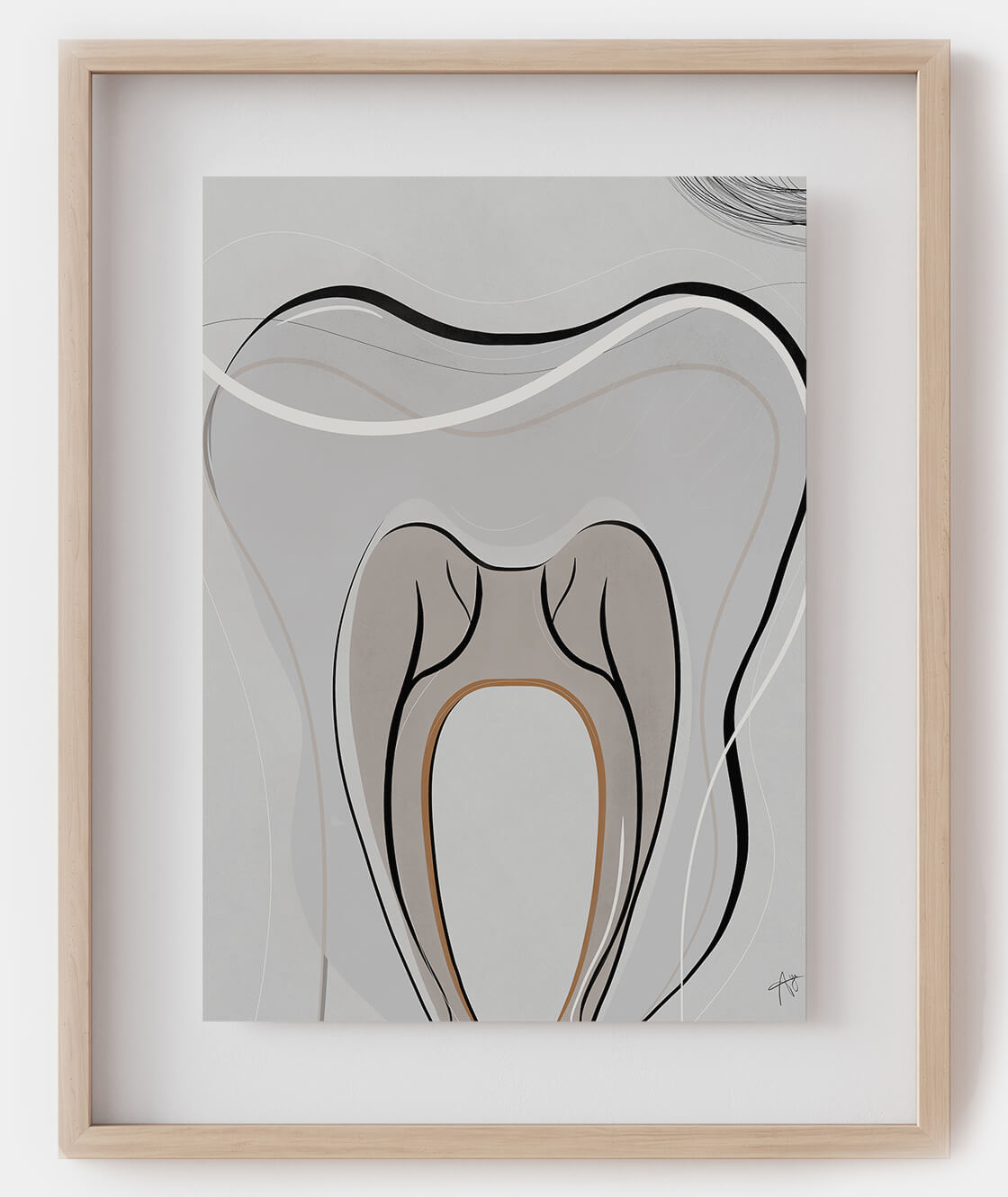 Tooth modern art