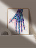 Abstract hand anatomy art
