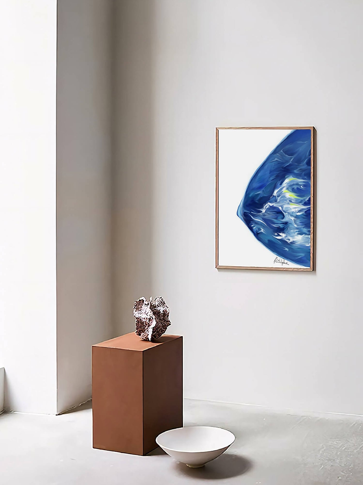 Mammogram art | abstract breast anatomy artwork