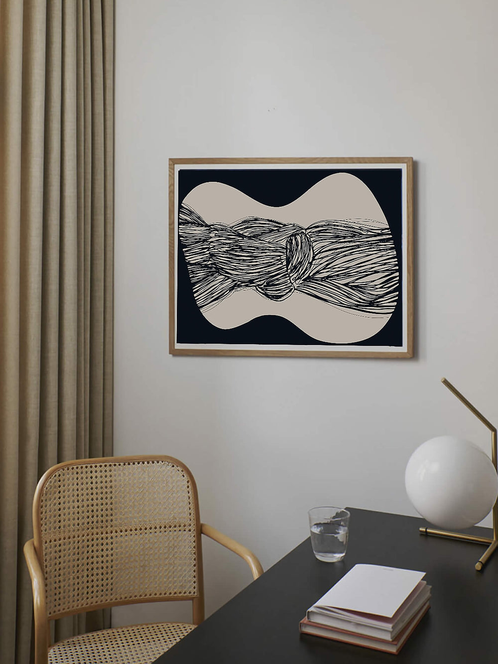 Ankle anatomy line art