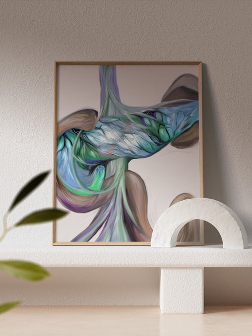 Pancreas abstract art -Endocrine artwork