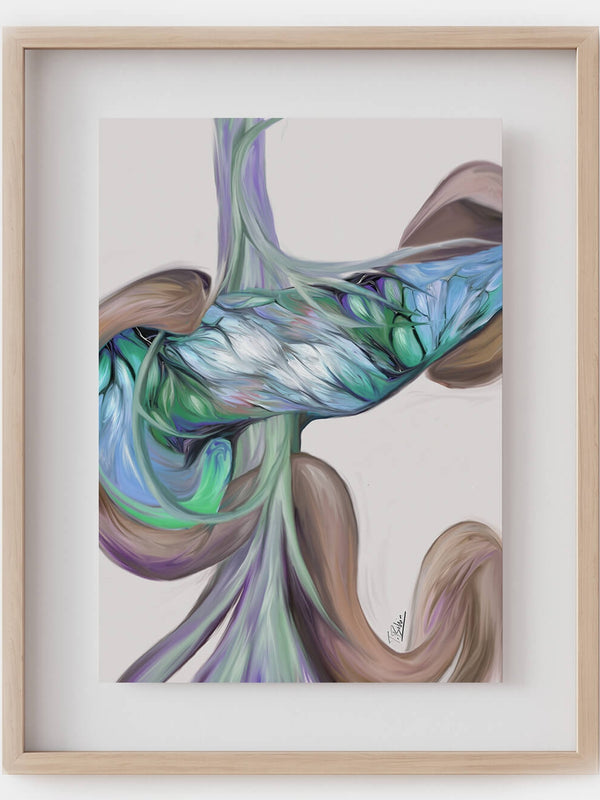 Pancreas abstract art -Endocrine artwork