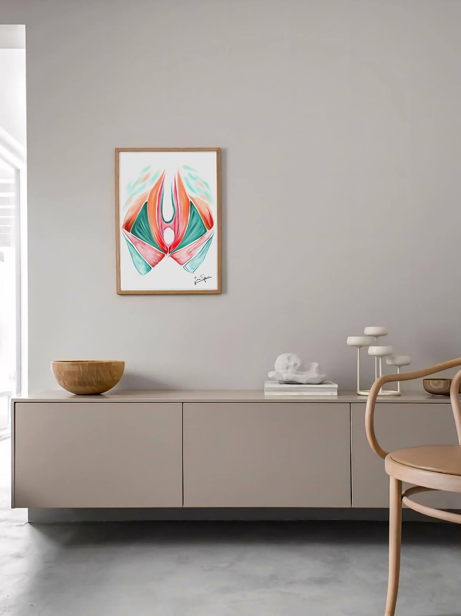 Pelvic floor anatomy art | pelvis anatomy art piece