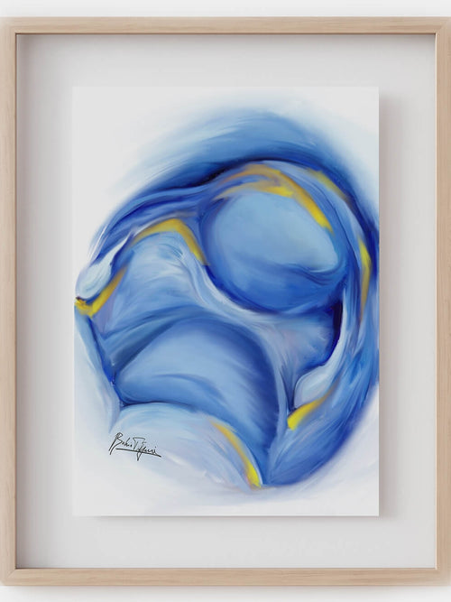Abstract uterus anatomy art
