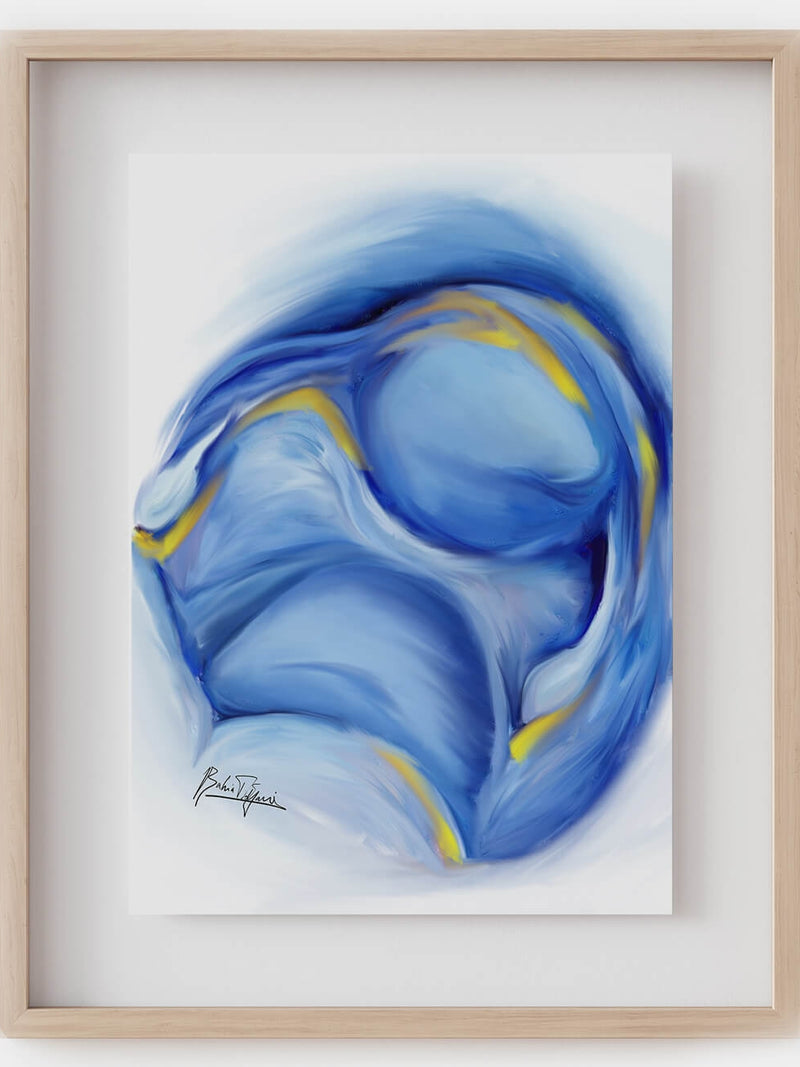 Abstract uterus anatomy art